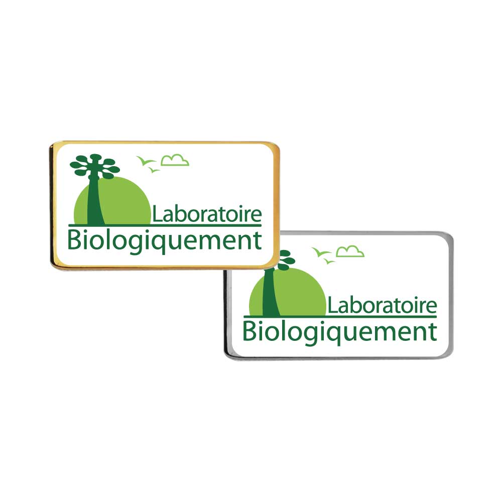 Rectangular Flat Metal Badges | Promotional Gifts Suppliers in Dubai