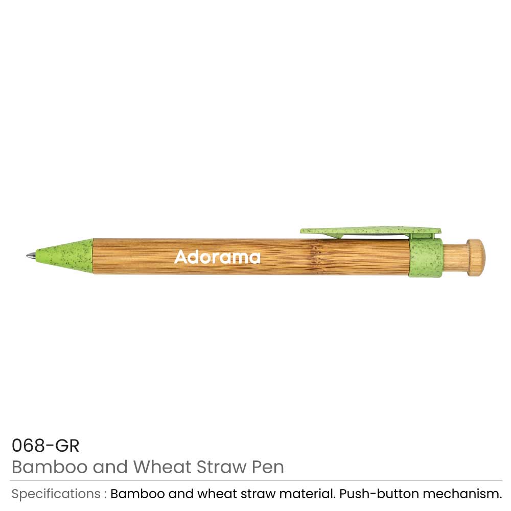 Bamboo with Wheat Straw Pens | Promotional Gifts Suppliers in Dubai
