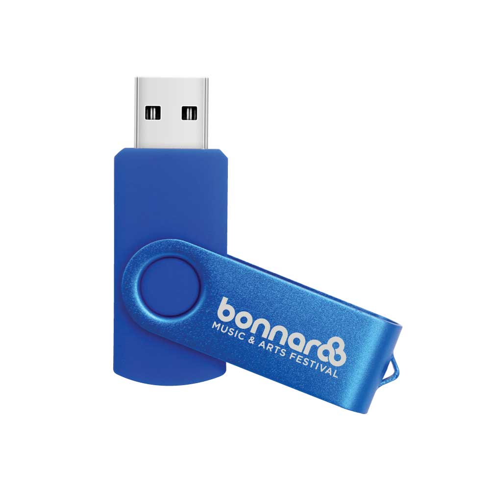 Matt Blue Swivel USB Flash Drives | Promotional Gifts Suppliers in Dubai