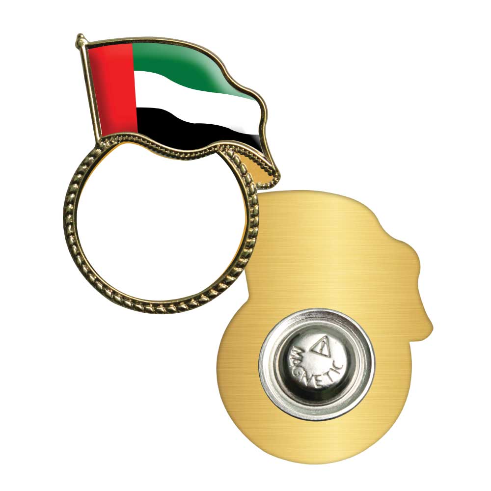 UAE Flag Metal Badges with Magnet | Promotional Gifts Suppliers in Dubai