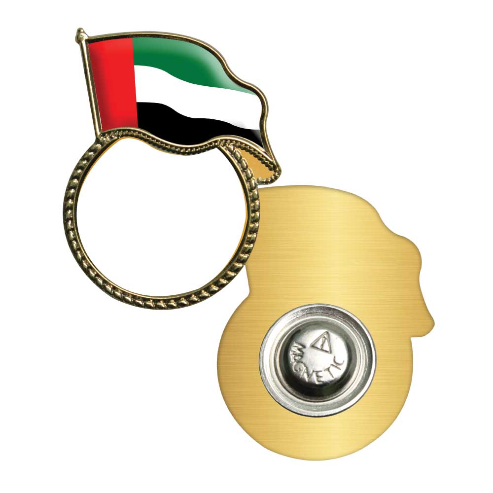 UAE Flag Metal Badges with Magnet | Promotional Gifts Suppliers in Dubai