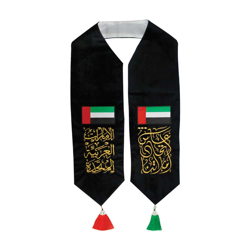 UAE Flag Velvet Scarfs | Promotional Gifts Suppliers in Dubai
