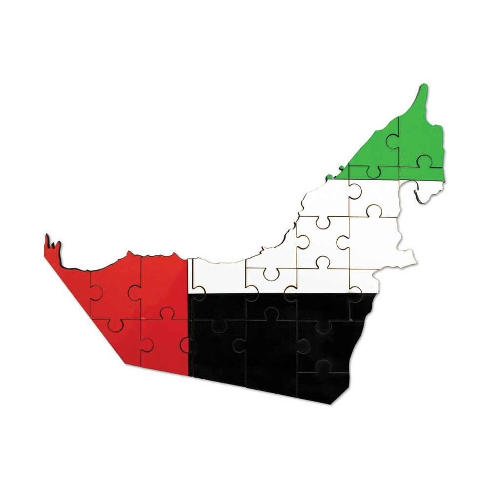 UAE Map Hardboard Puzzles | Promotional Gifts Suppliers in Dubai