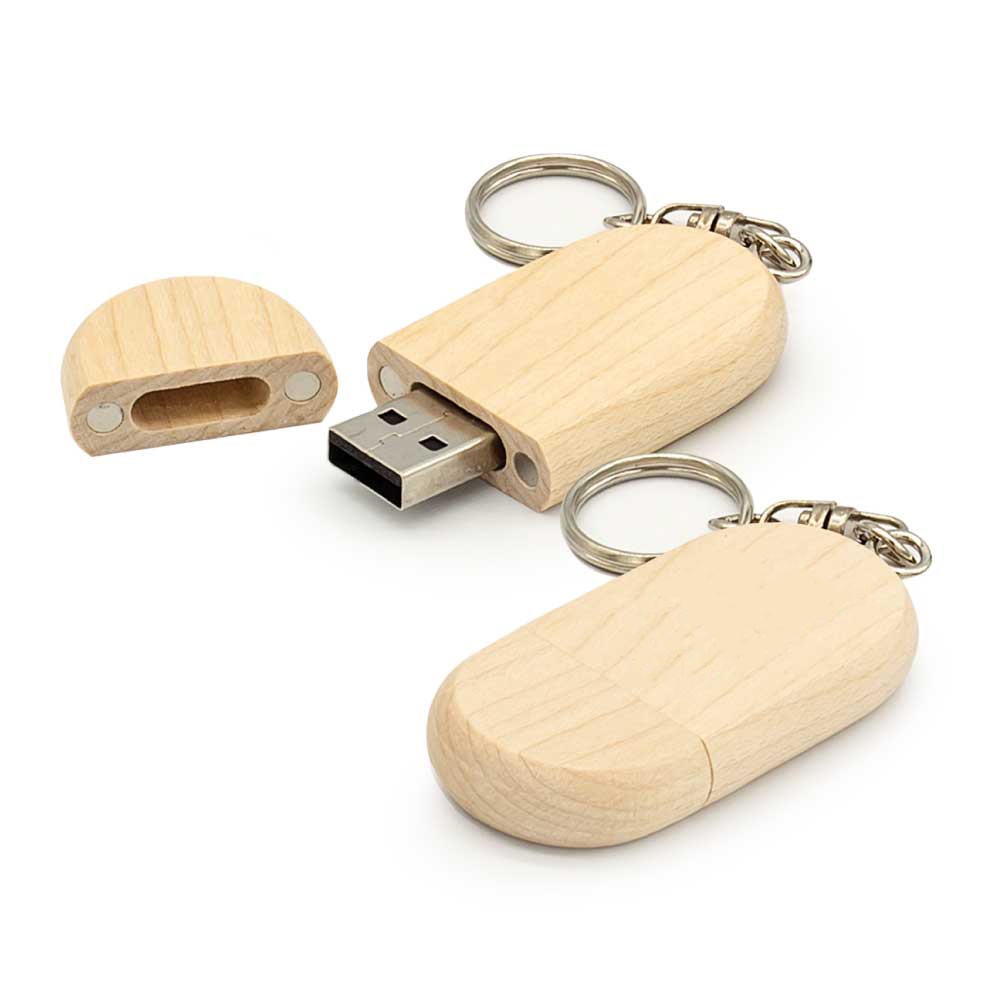 Wooden USB with Key Holder | Promotional Gifts Suppliers in Dubai